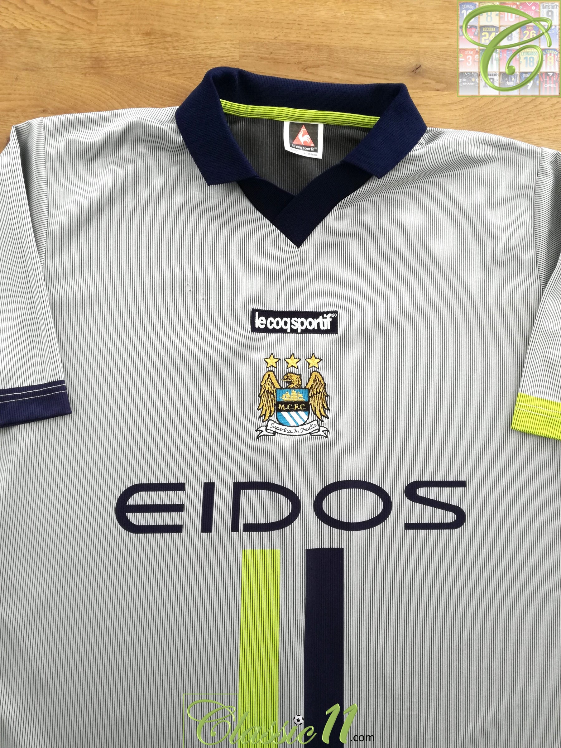 2000/01 Man City Away Football Shirt / Original Classic Soccer Jersey ...
