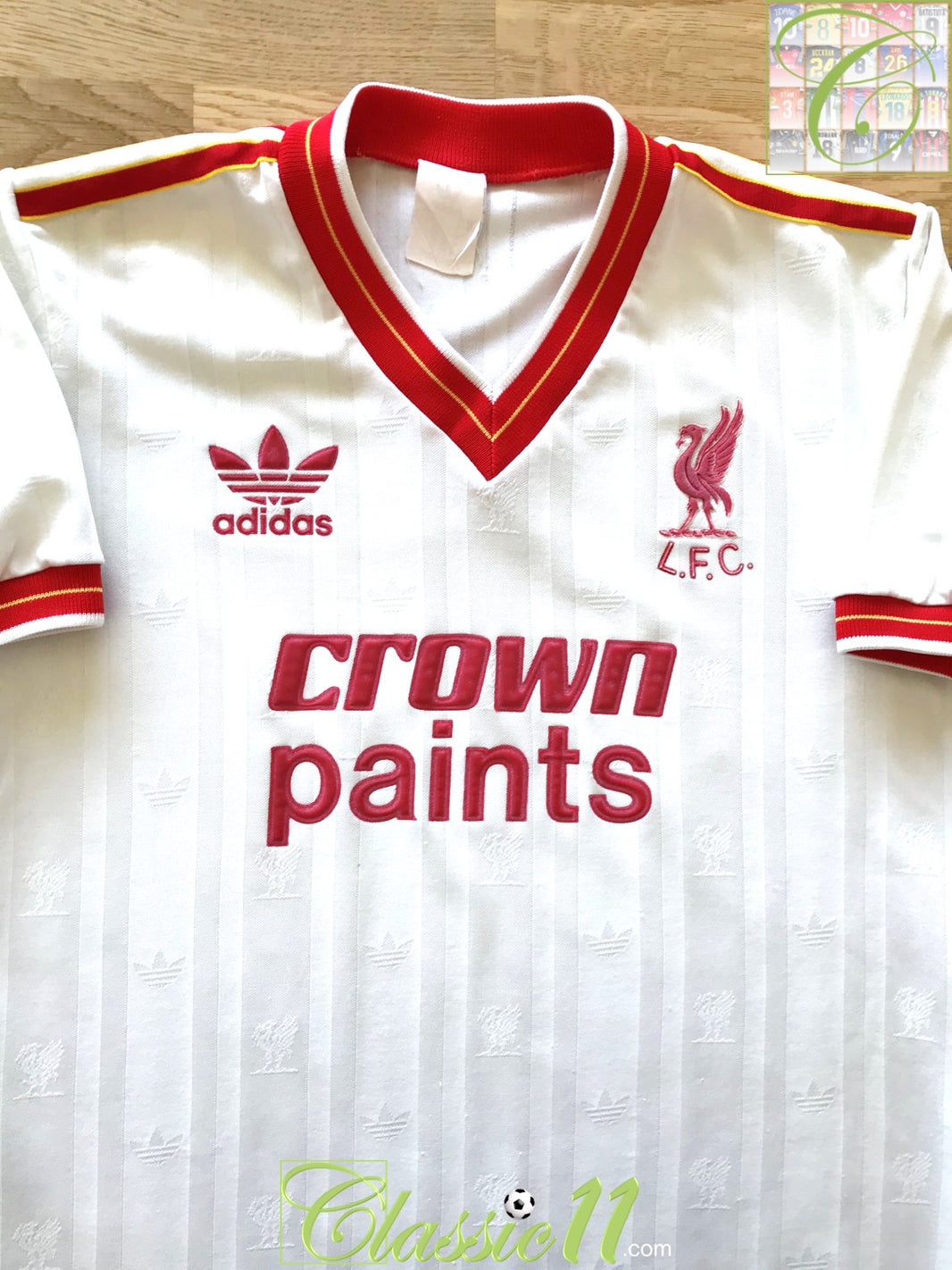 1985/86 Liverpool Away Football Shirt / Vintage Adidas Soccer Jersey ...
